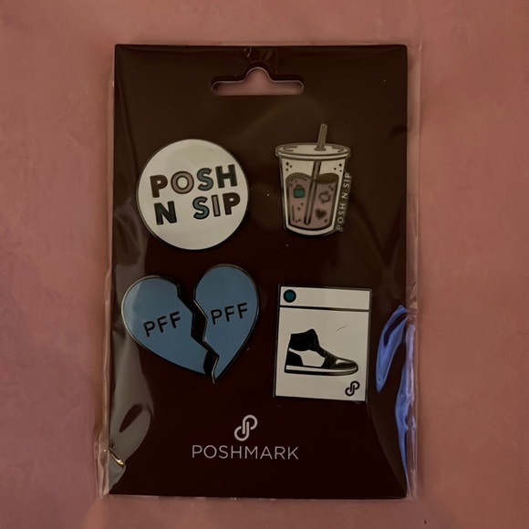 Posh | Office | Poshmark 4 Enamel Pins Poshfixings Poshfest Posh N Sip ...